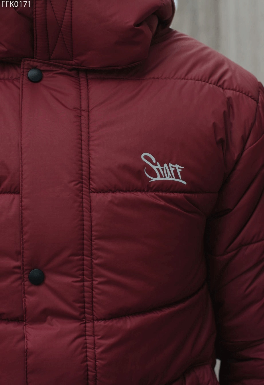 Куртка чоловіча зимова Staff cold bordo бордова купити