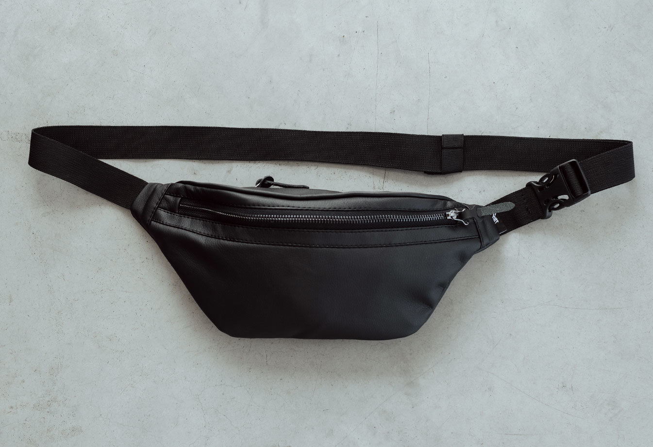Сумка бананка чоловіча Staff black leather чорна еко шкіра молодіжна ...