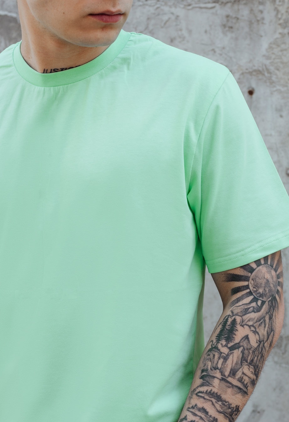 Футболка чоловіча Staff light green basic світло-зелена для підлітка ...