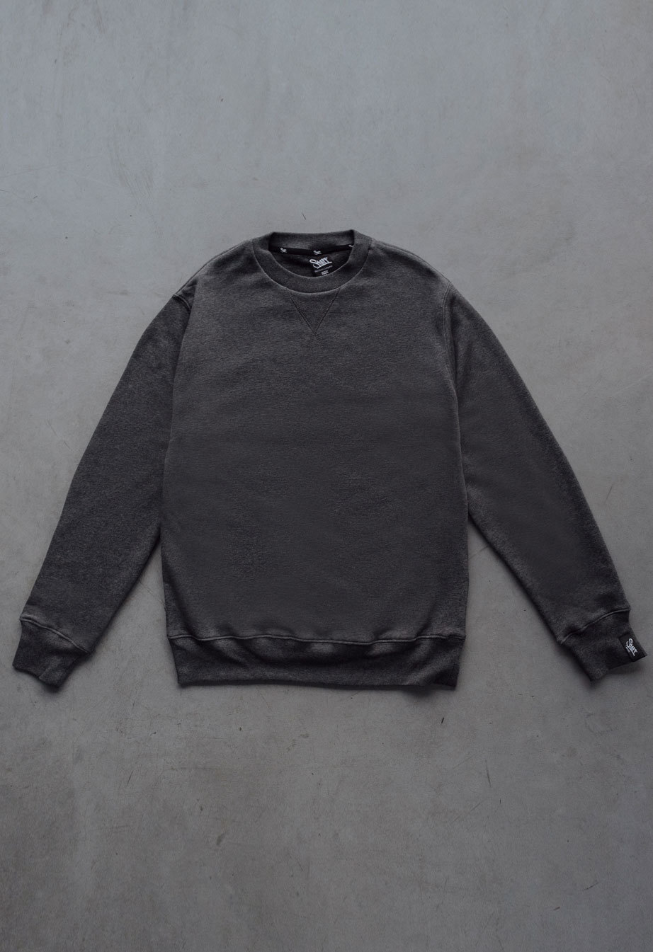 Світшот чоловічий Staff graphite basic fleece графітового кольору теплий базовий для підлітка ...