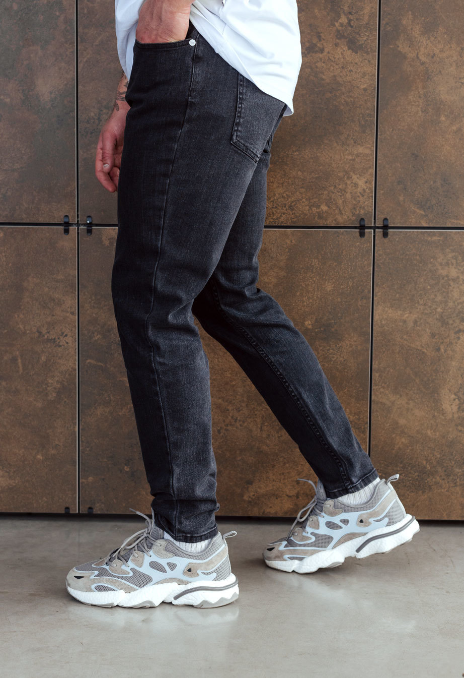 Джинси чоловічі Staff loo black2 slim чорні завужені бавовняні для ...