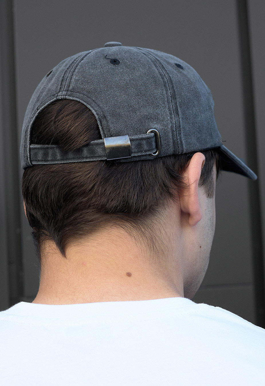 Кепка чоловіча Staff dark gray темно-сіра молодіжна бавовняна на літо купити