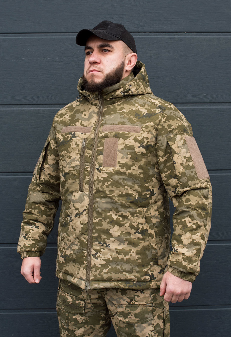 Зимова тактична куртка Staff fire pixel хакі піксель тепла ...