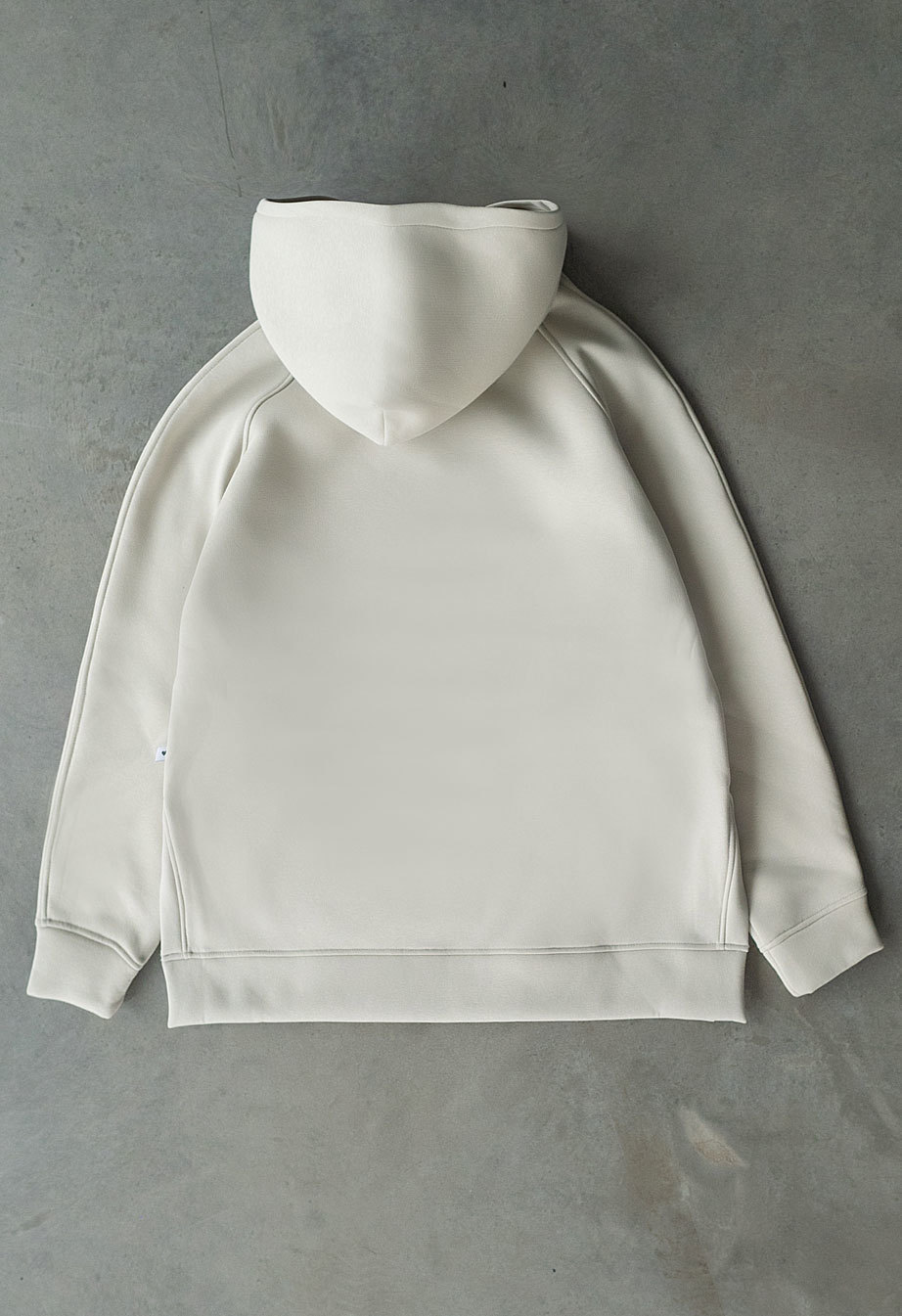 Худі жіноче Staff light gray oversize fleece світло-сіре однотонне брендове тепле бавовняне ...