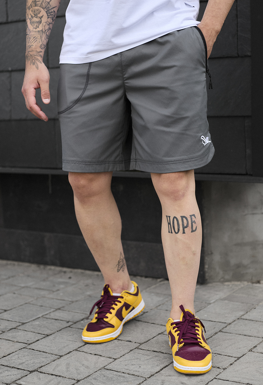 Шорти чоловічі Staff loo gray сірі для підлітка широкі літні з ...