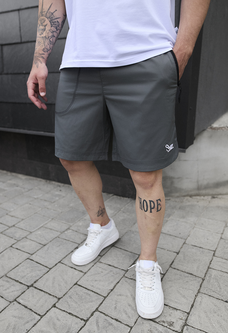 Шорти чоловічі Staff loo gray сірі для підлітка широкі літні з ...