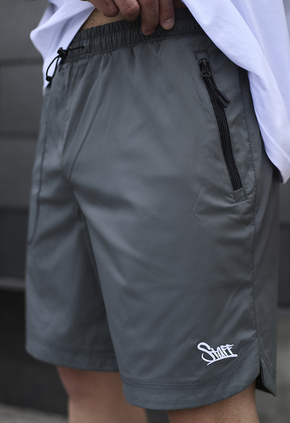 Шорти чоловічі Staff loo gray сірі для підлітка широкі літні з ...