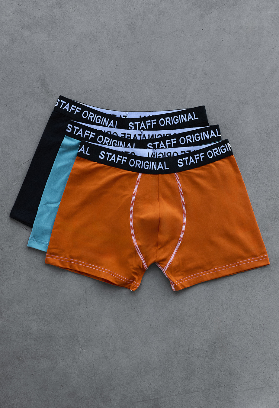 Труси чоловічі Staff orange/turquoise/black помаранчевого/бірюзового ...
