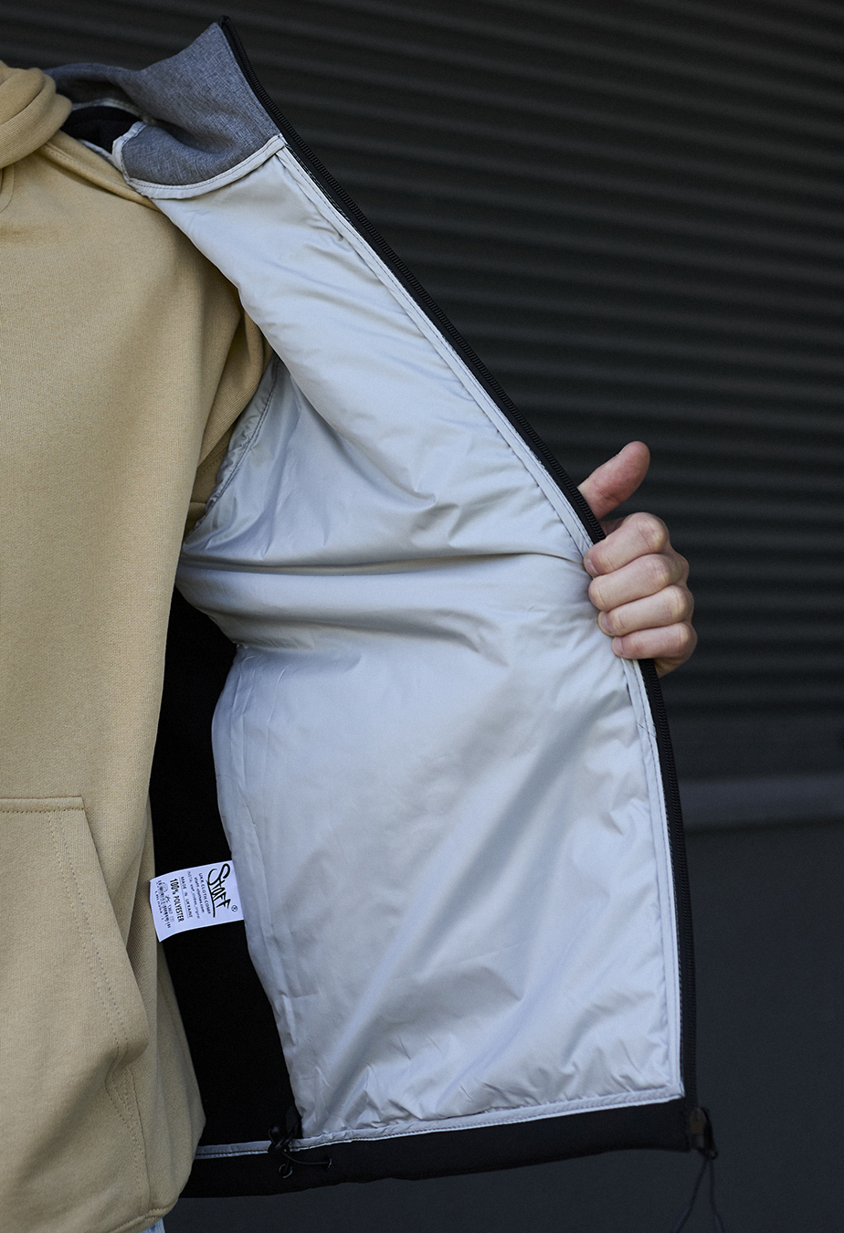 Чоловіча куртка Staff soft shell bo gray melange & black сірий меланж/чорний для підлітка ...