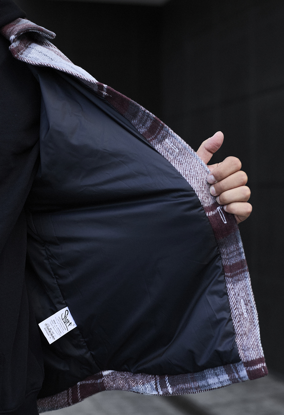 Чоловіча куртка-сорочка Staff ty c3 мікс кольорів брендова в клітинку ...