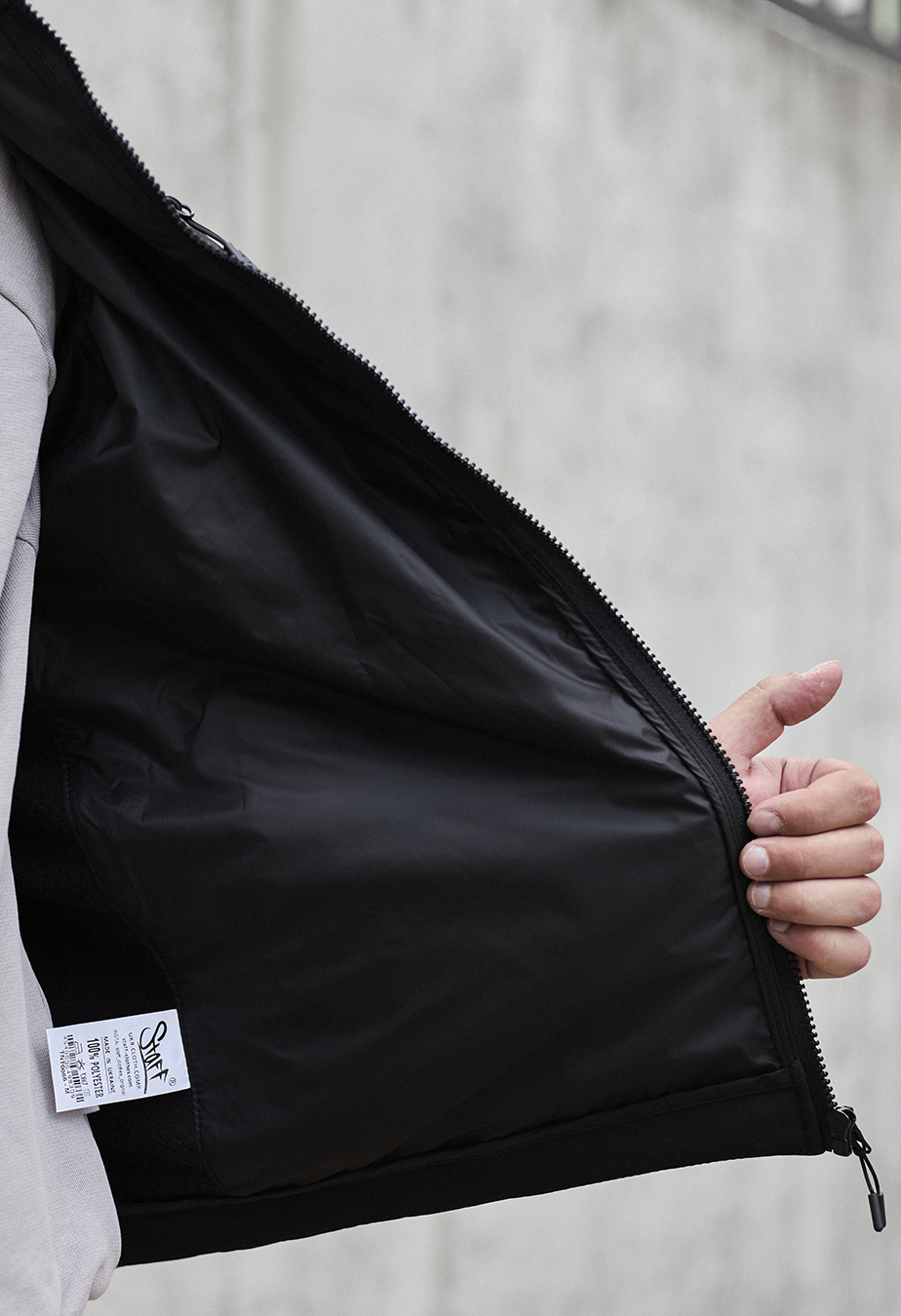 Чоловіча куртка Staff soft shell mo black чорна для підлітка ...