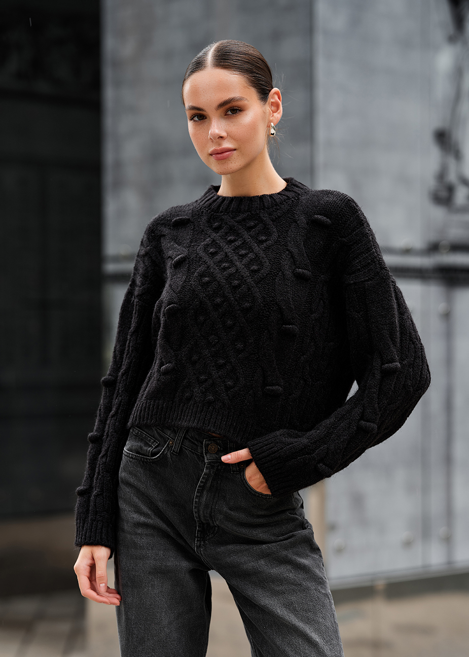 Кофта жіноча Staff sor black чорна в’язана модна ціна