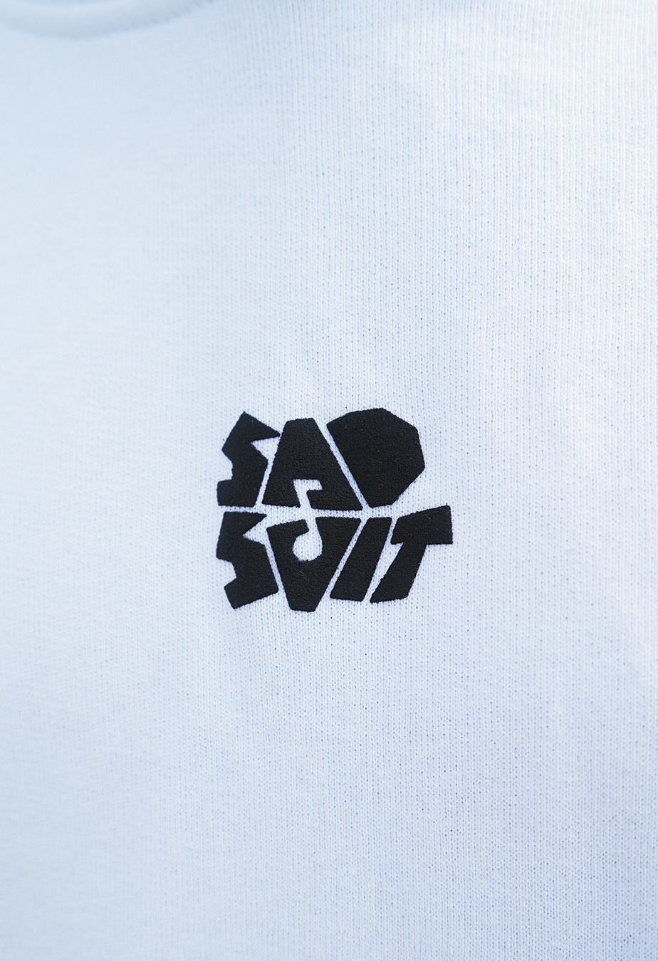 Толстовка чоловіча Staff x SadSvit white logo oversize біла оверсайз з ...