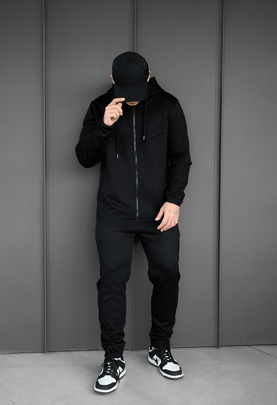 Костюм спортивний чоловічий Staff tr zip black fleece чорний для ...