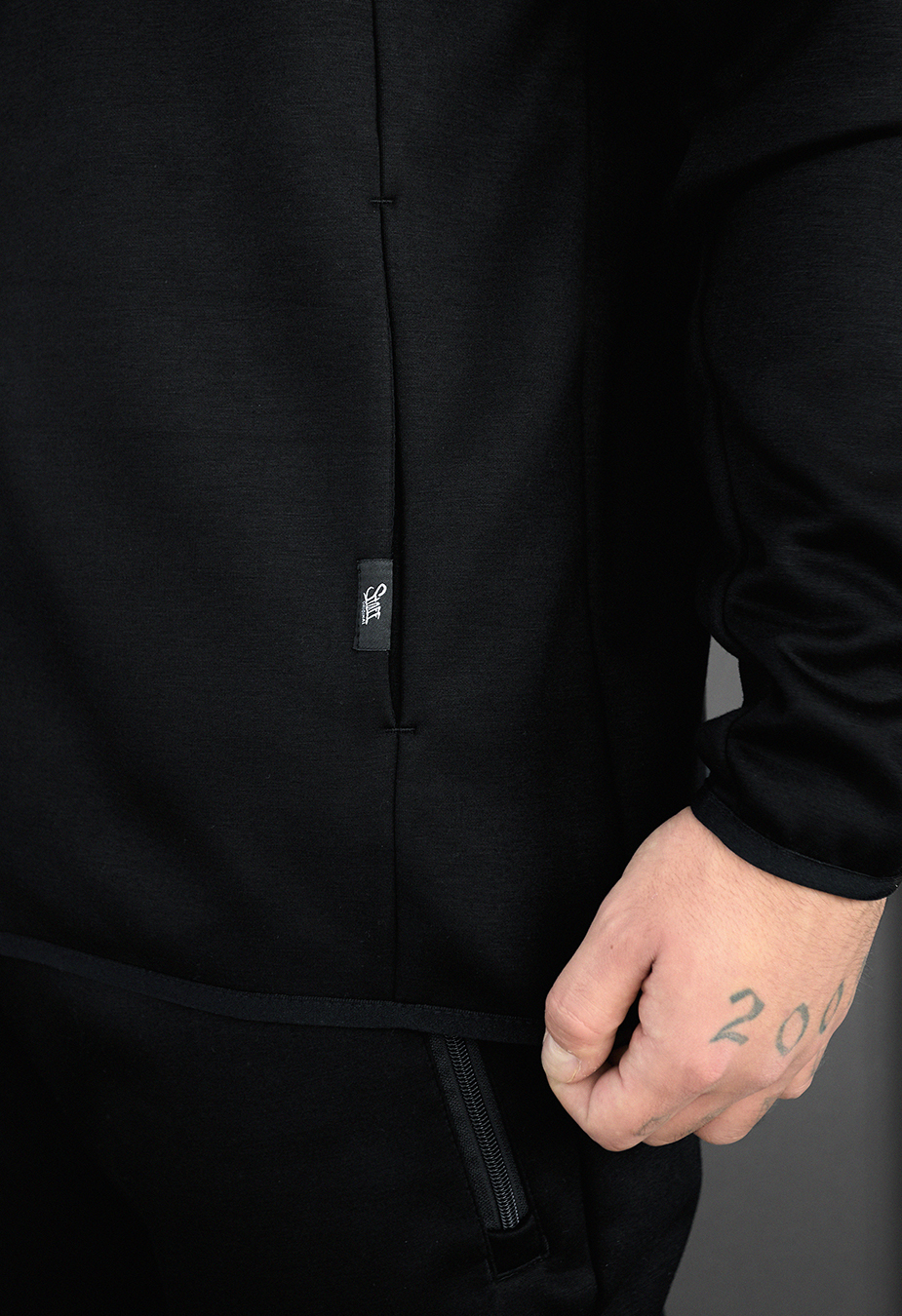 Костюм спортивний чоловічий Staff tr zip black fleece чорний для ...