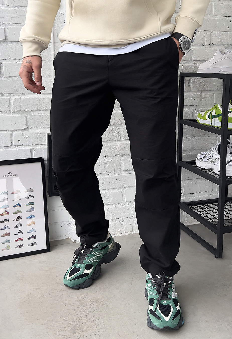 Штани чінос чоловічі Staff Avi Black чорні брендові ціна