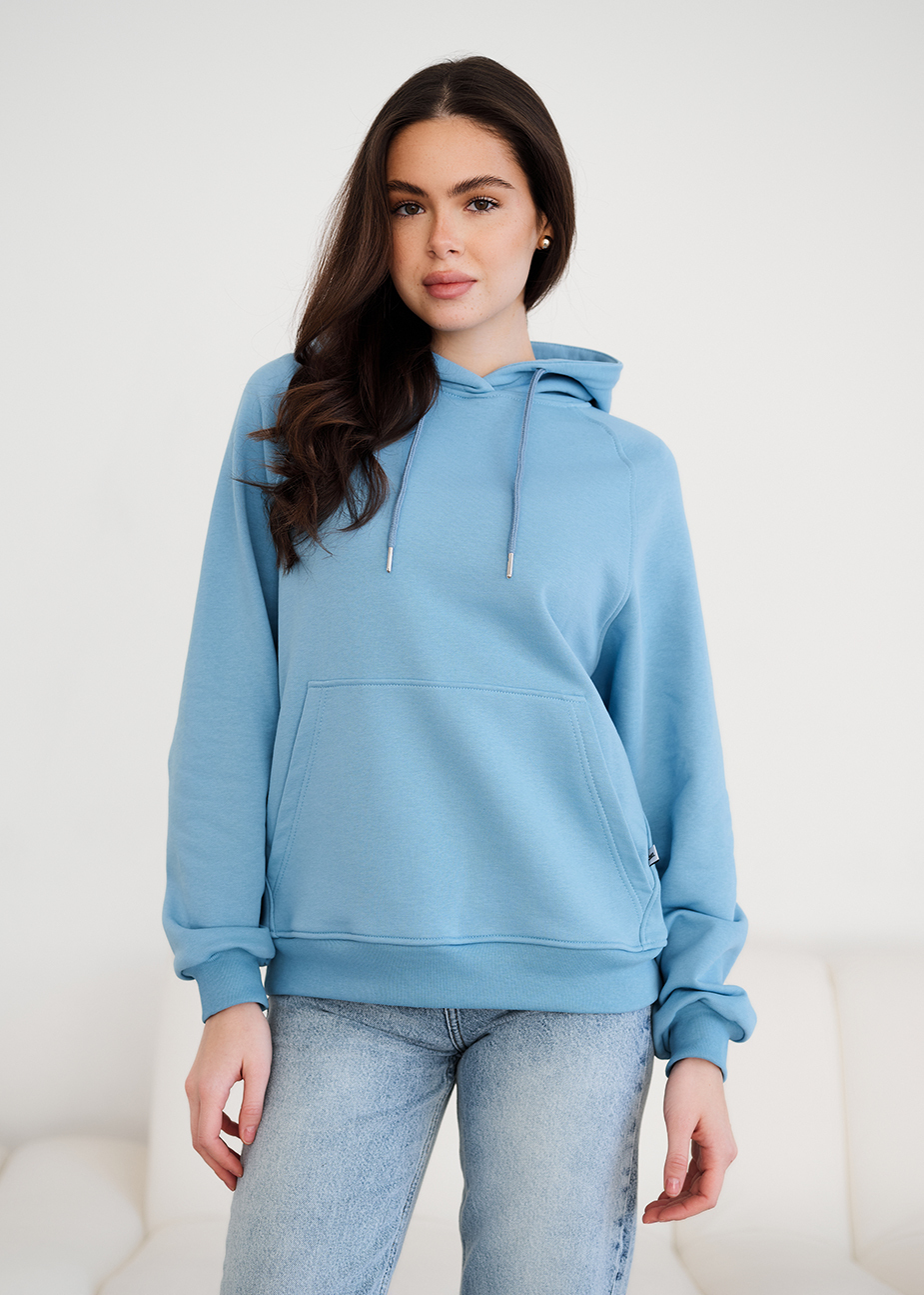 Толстовка жіноча Staff am light blue oversize блакитна брендова ...