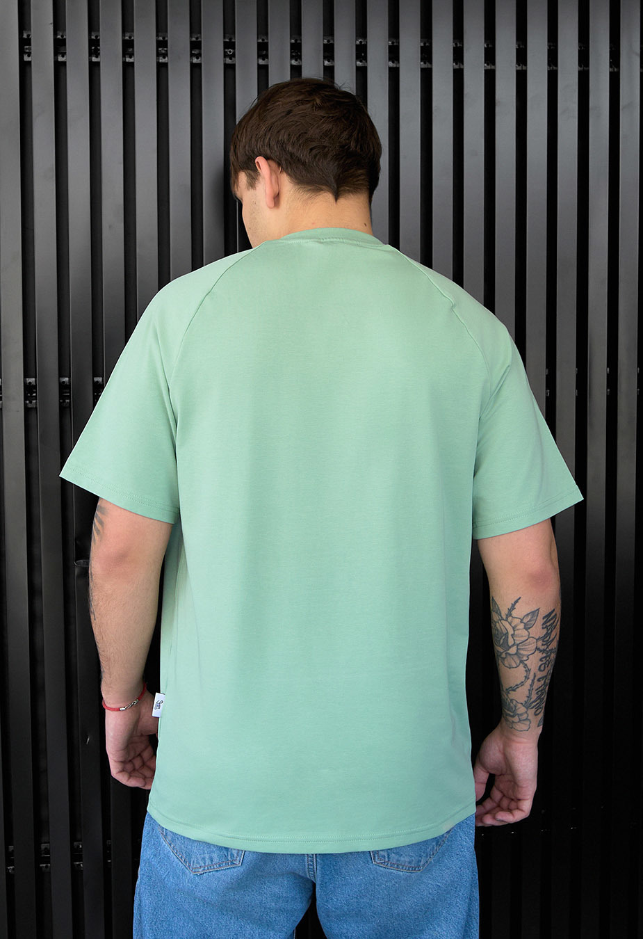 Футболка чоловіча Staff light green світло-зелена для підлітка купити