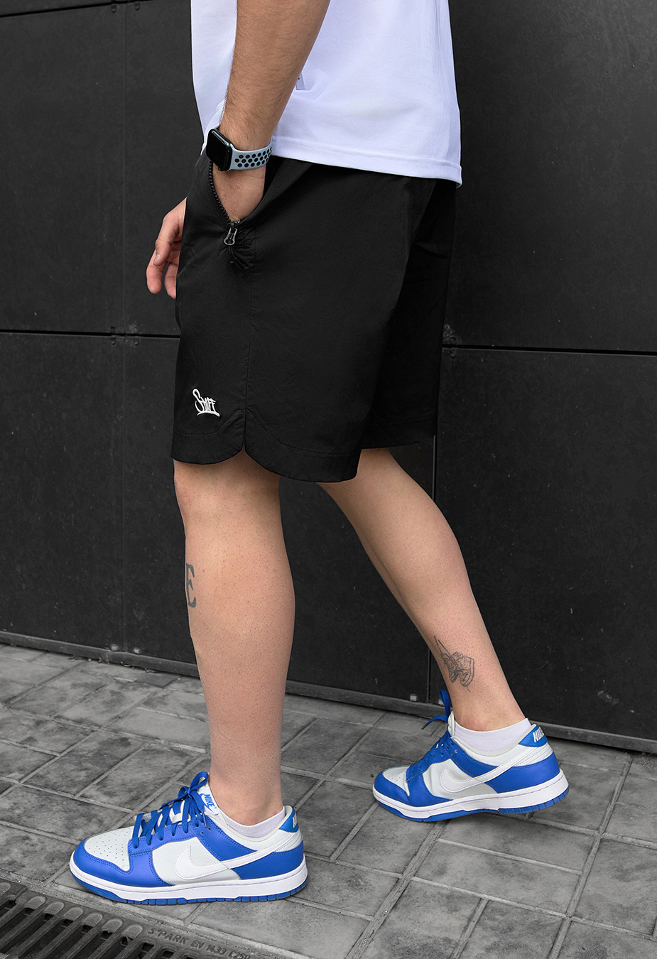 Шорти чінос Staff loo black logo чорні з логотипом для хлопця на літо ціна