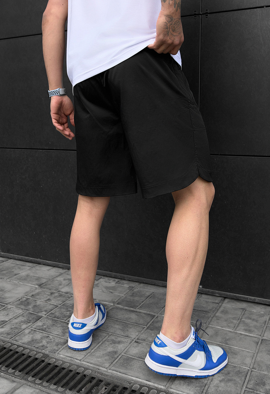 Шорти чінос Staff loo black logo чорні з логотипом для хлопця на літо ціна