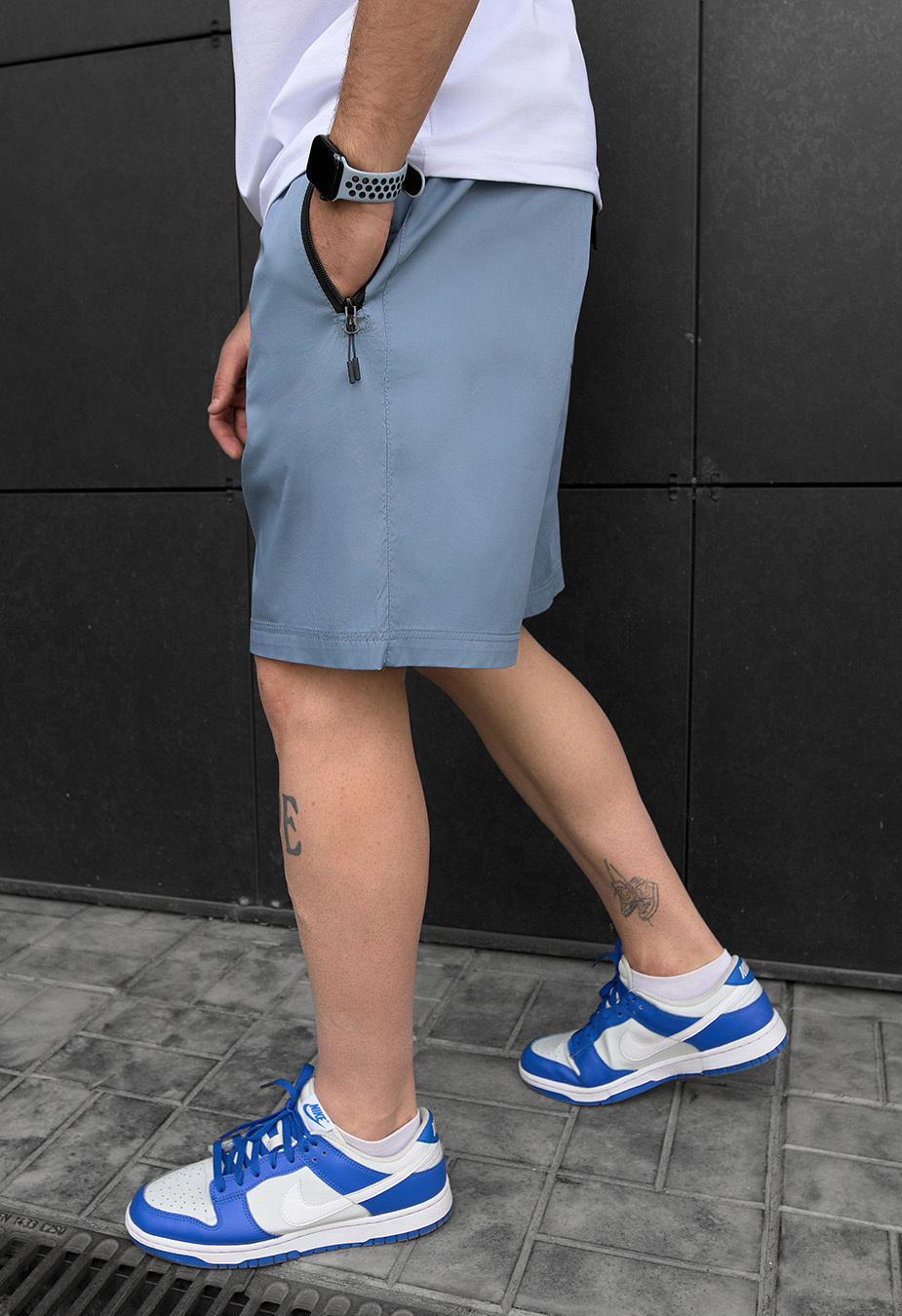 Шорти чінос Staff ado blue сині молодіжні літні з ременем купити