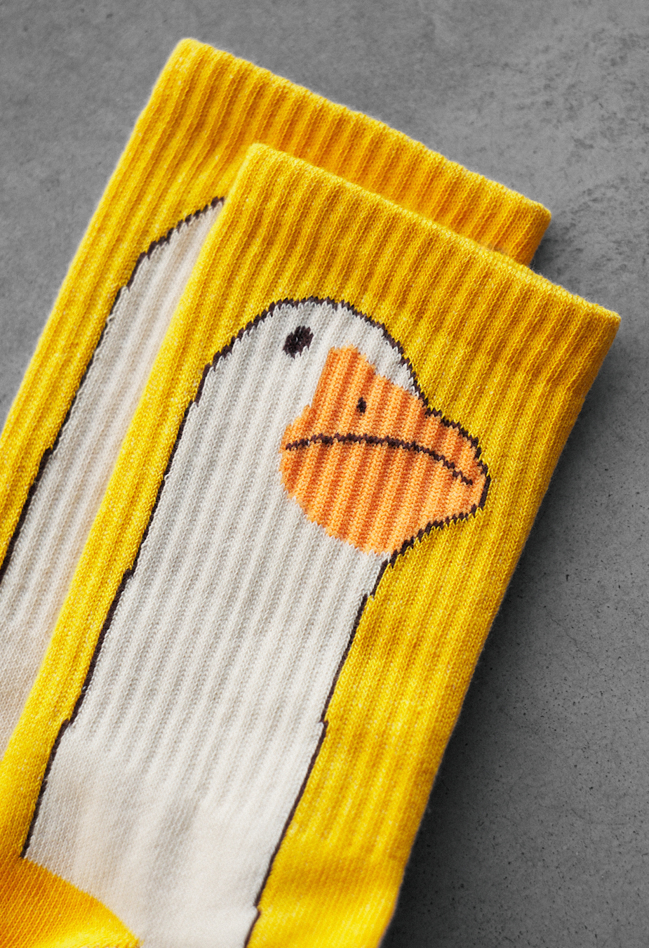 Шкарпетки чоловічі Staff goose жовто-білі з принтом молодіжні високі ціна